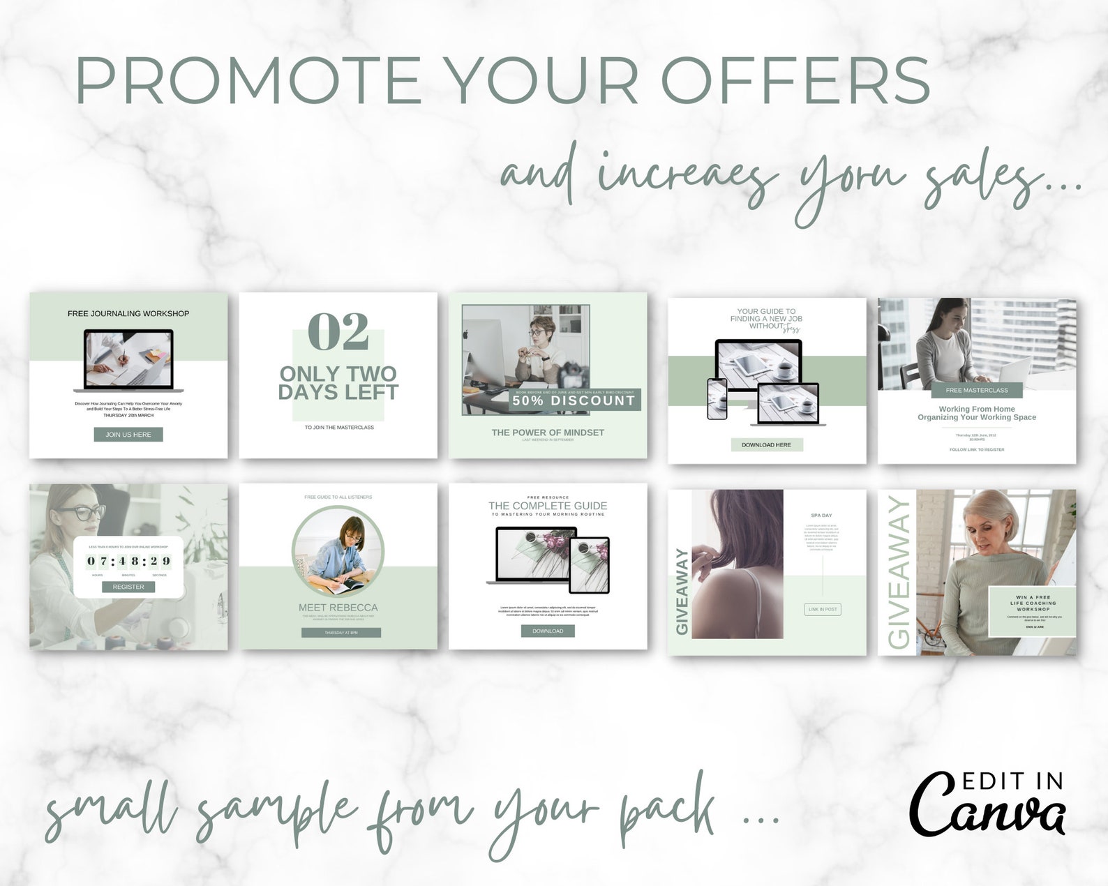 COACHING FACEBOOK POST Templates Canva Templates for Coaches and Course ...