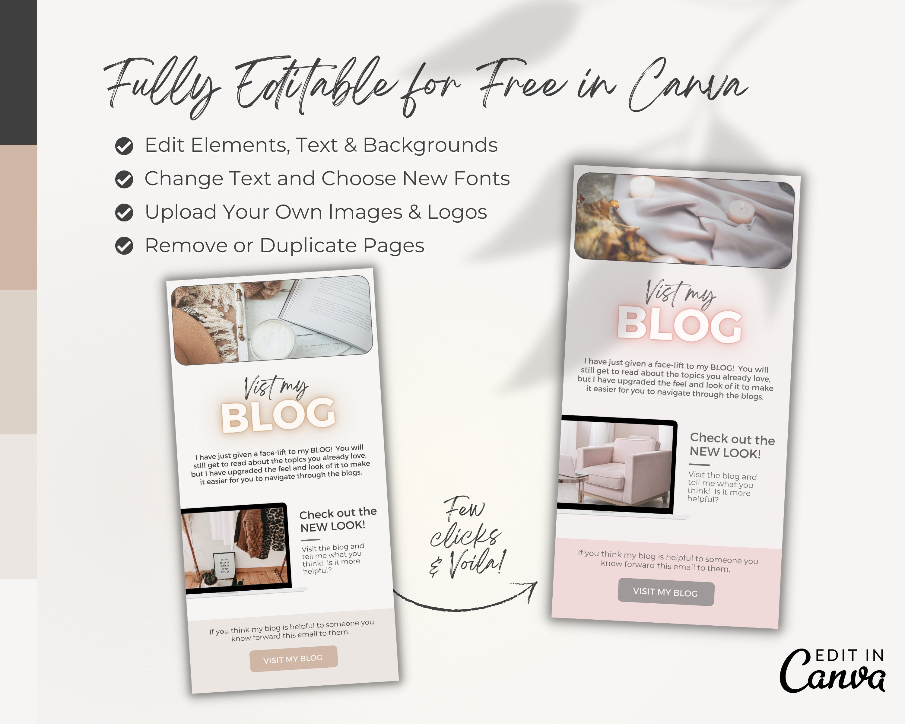 Email Templates for Canva and Mailchimp, Email Campaign Templates ...