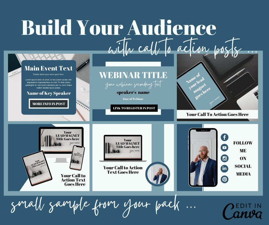 FACEBOOK CANVA TEMPLATE - Facebook Branding Kit for Coaches, Course ...