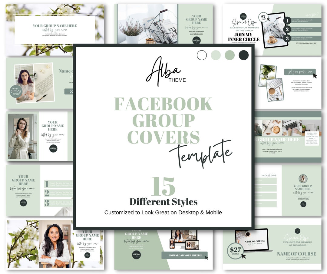 FACEBOOK GROUP TEMPLATE, Facebook Group Cover, Facebook Group Banner ...