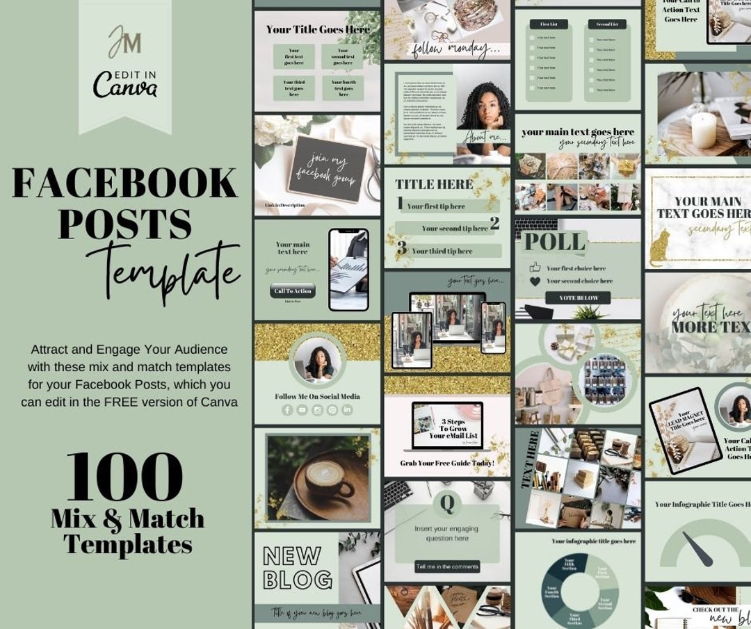 Facebook Engagement Posts - Canva Template for Coaches, Course Creators ...