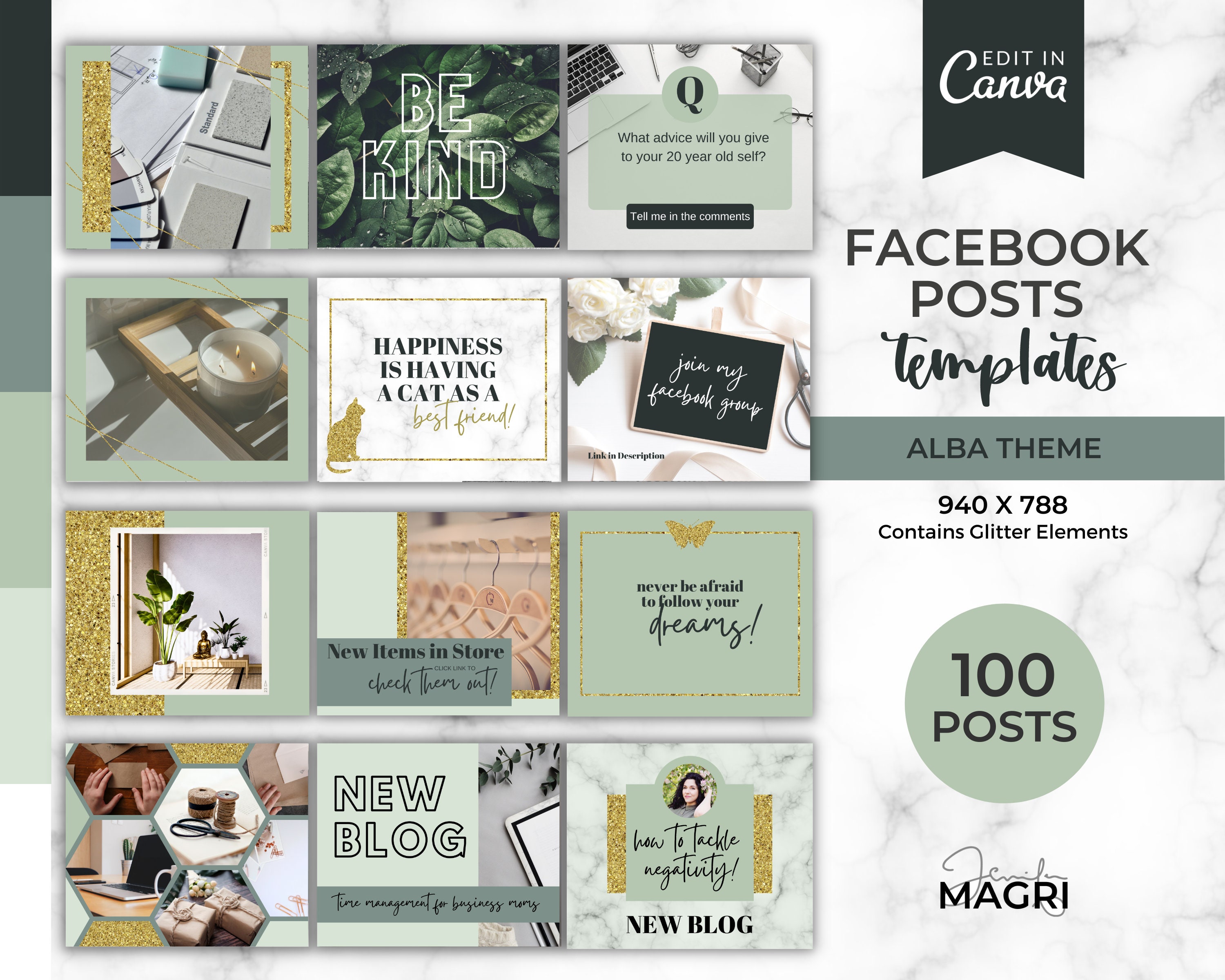 Facebook Engagement Posts Canva Template for Coaches, Course Creators ...