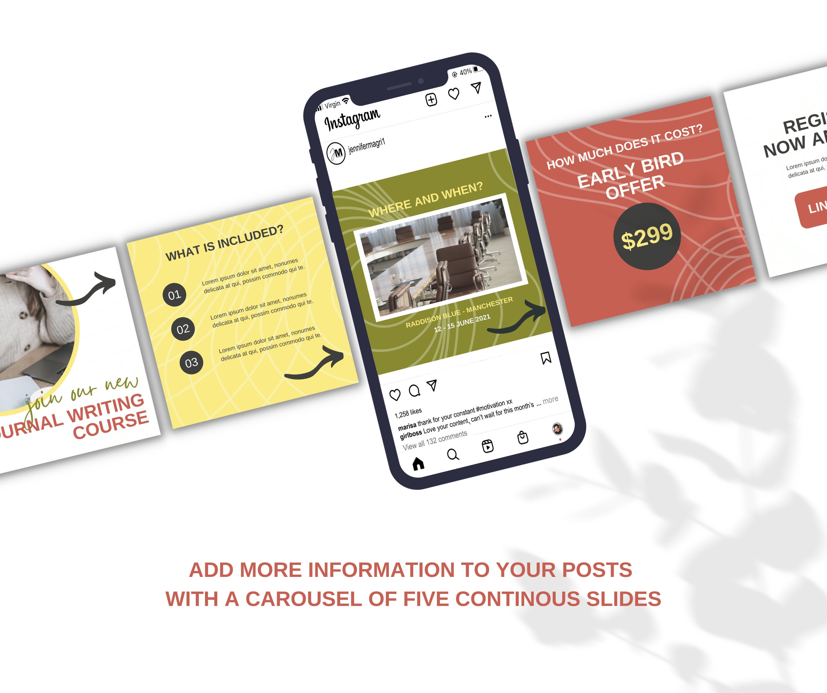 INSTAGRAM CAROUSEL TEMPLATES - Canva Template - Instagram Carousel ...