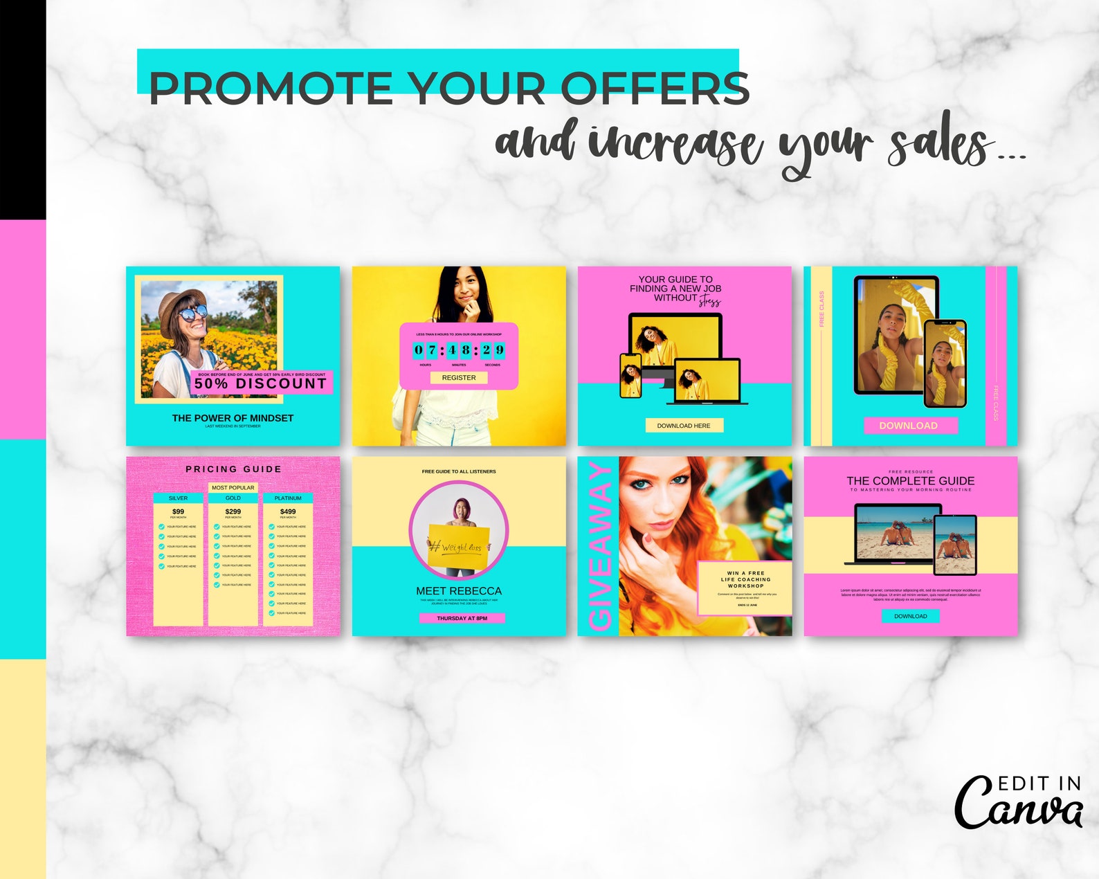 COACHING FACEBOOK POST Templates Canva Templates for Coaches - Etsy UK