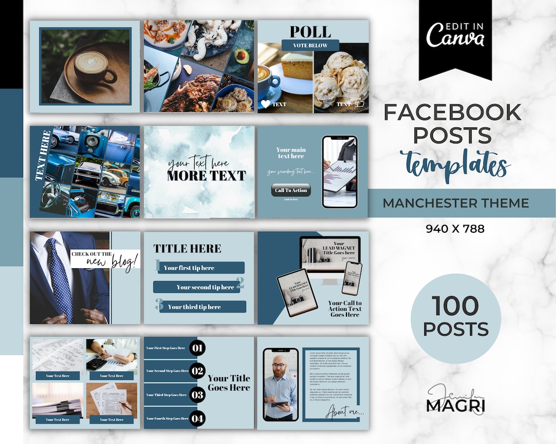 FACEBOOK CANVA TEMPLATE - Facebook Branding Kit for Coaches, Course ...