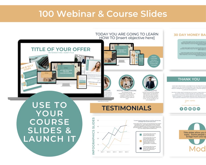 COURSE CREATOR BUNDLE Canva Templates Online Course | Etsy