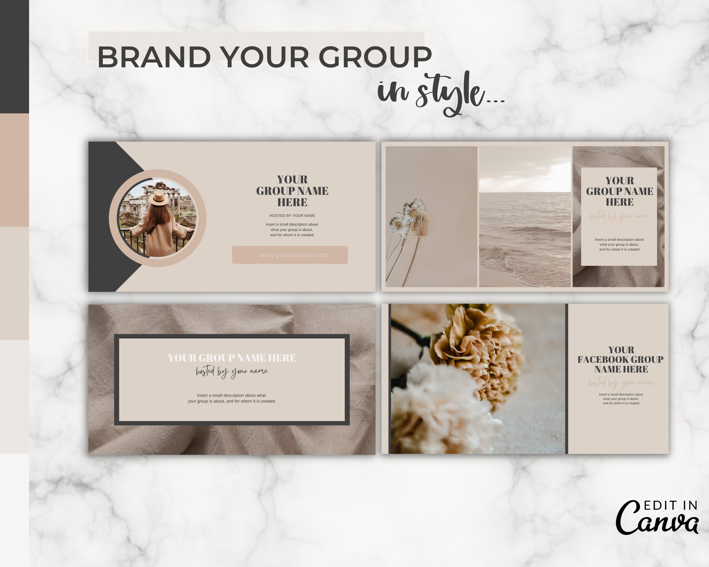 FACEBOOK GROUP TEMPLATE, Facebook Group Cover, Facebook Group ...