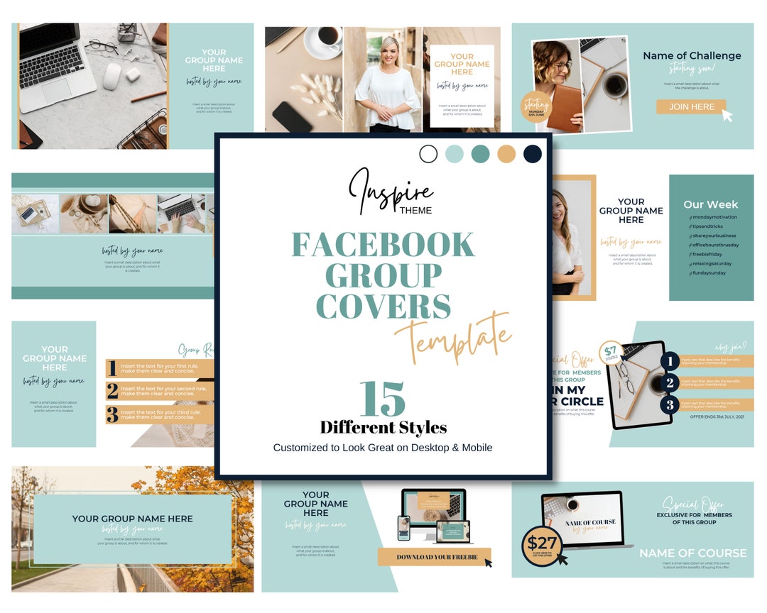 FACEBOOK GROUP TEMPLATE, Facebook Group Cover, Facebook Group Banner ...