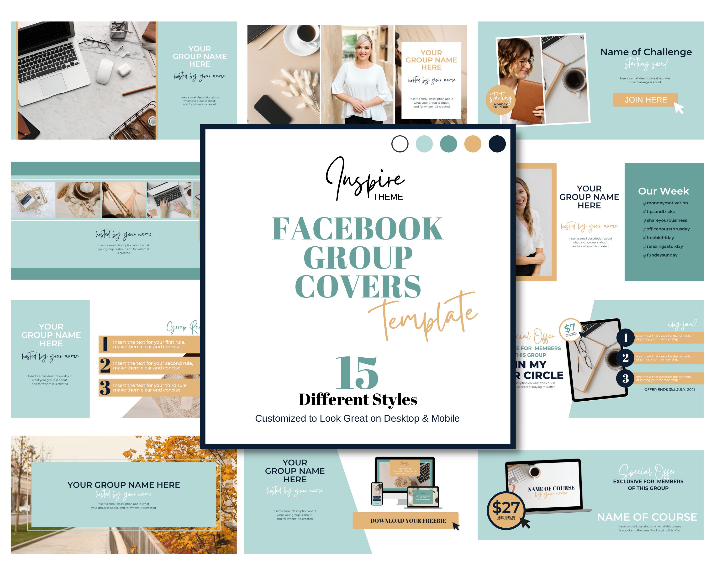 FACEBOOK GROUP TEMPLATE Facebook Group Cover Facebook Group - Etsy