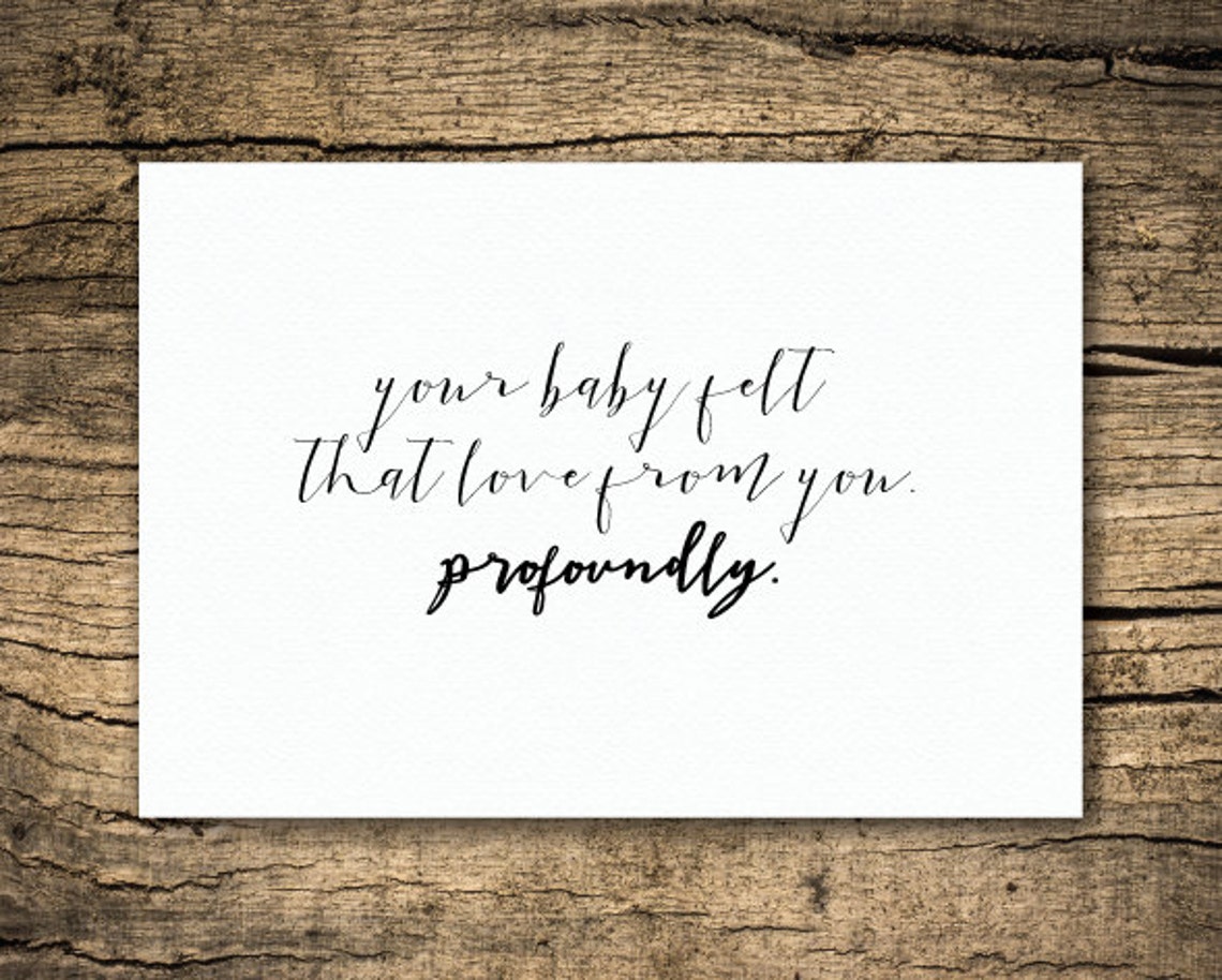 Loss of Baby / Miscarriage Sympathy Card Condolence Card - Etsy