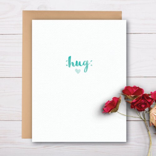 Sending You a Hug / Sympathy Card Grief Card Bereavement - Etsy