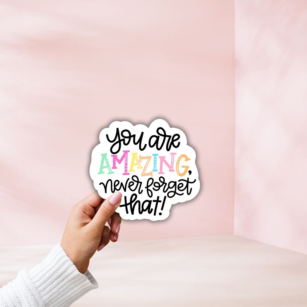 You Are Notable Sticker | Motivational Vinyl Decal - Etsy
