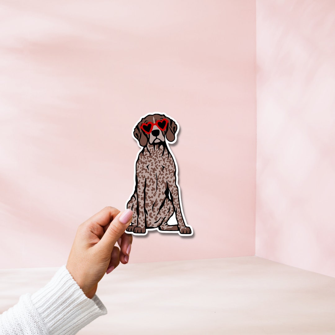 GSP Sticker | German Shorthaired Pointer | Sticker | Glossy Sticker ...