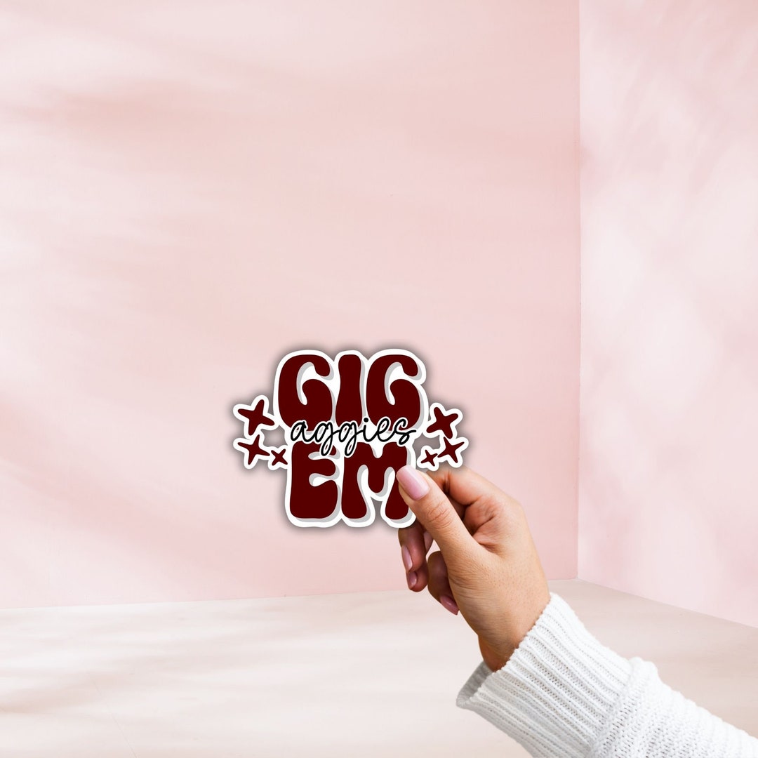 Texas A&M Sticker Texas Aggies Sticker Glossy Sticker Waterproof ...