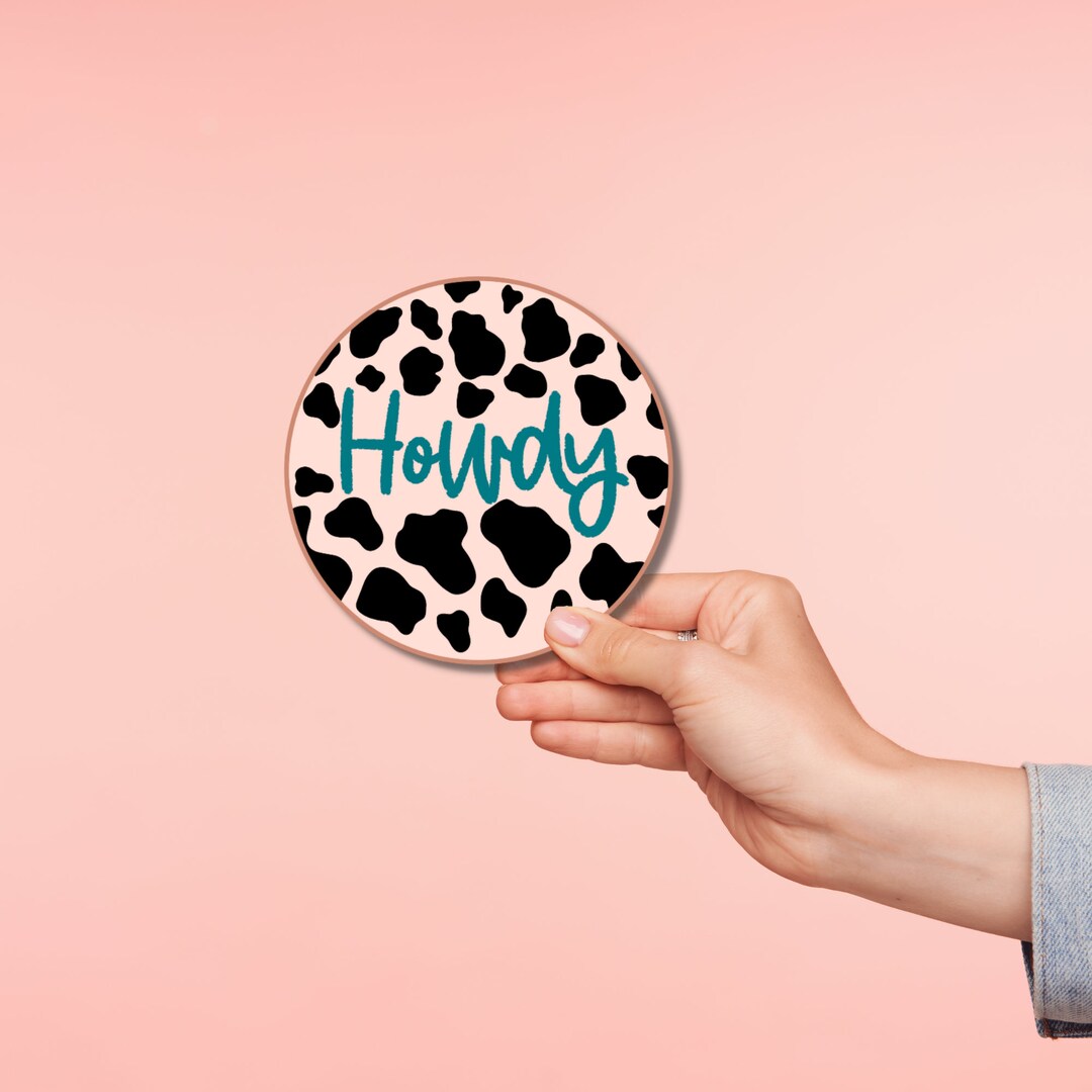 Howdy Sticker Cute Sticker Western Sticker Glossy - Etsy