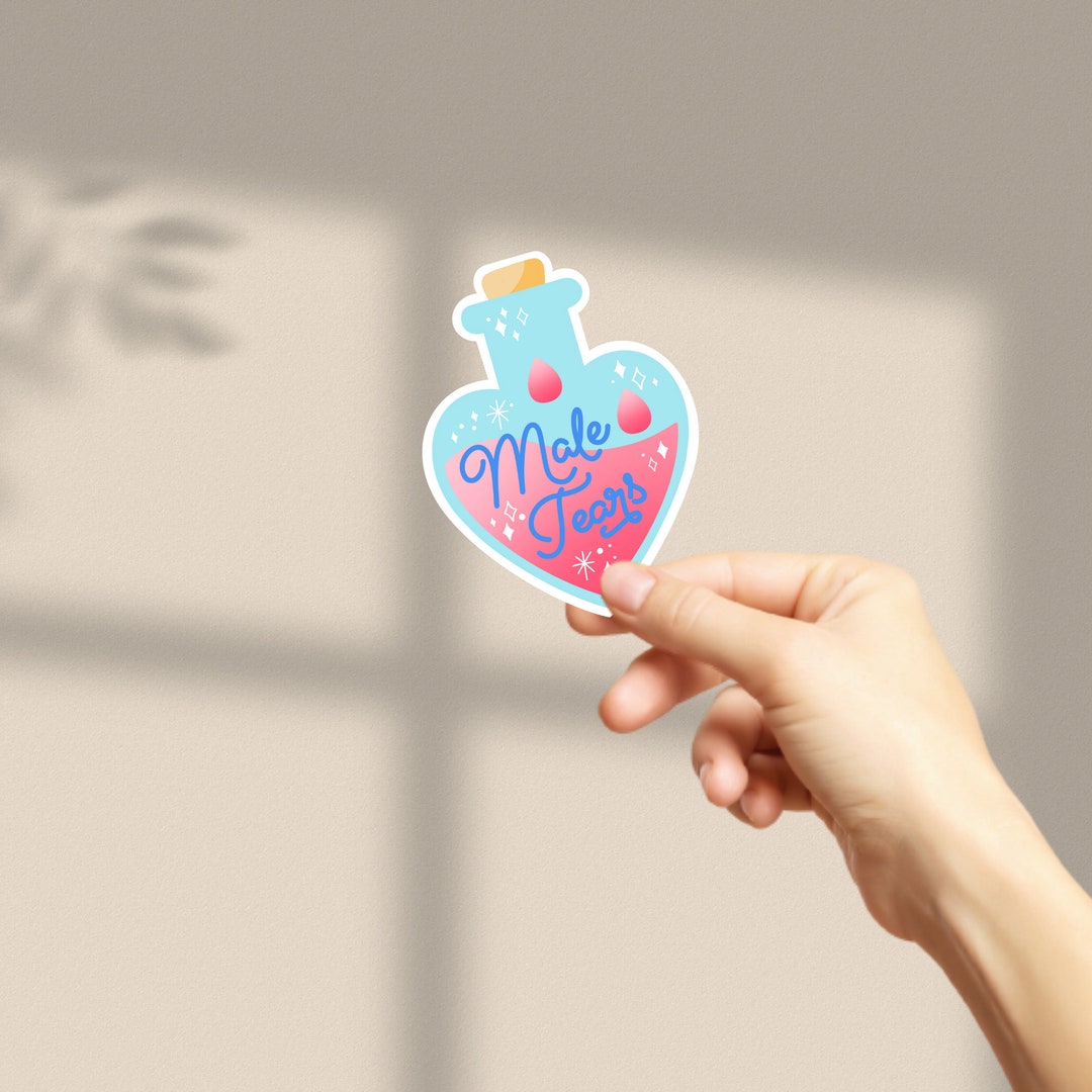 Male Tears Sticker | Funny | Sticker | Glossy Sticker | Waterproof ...