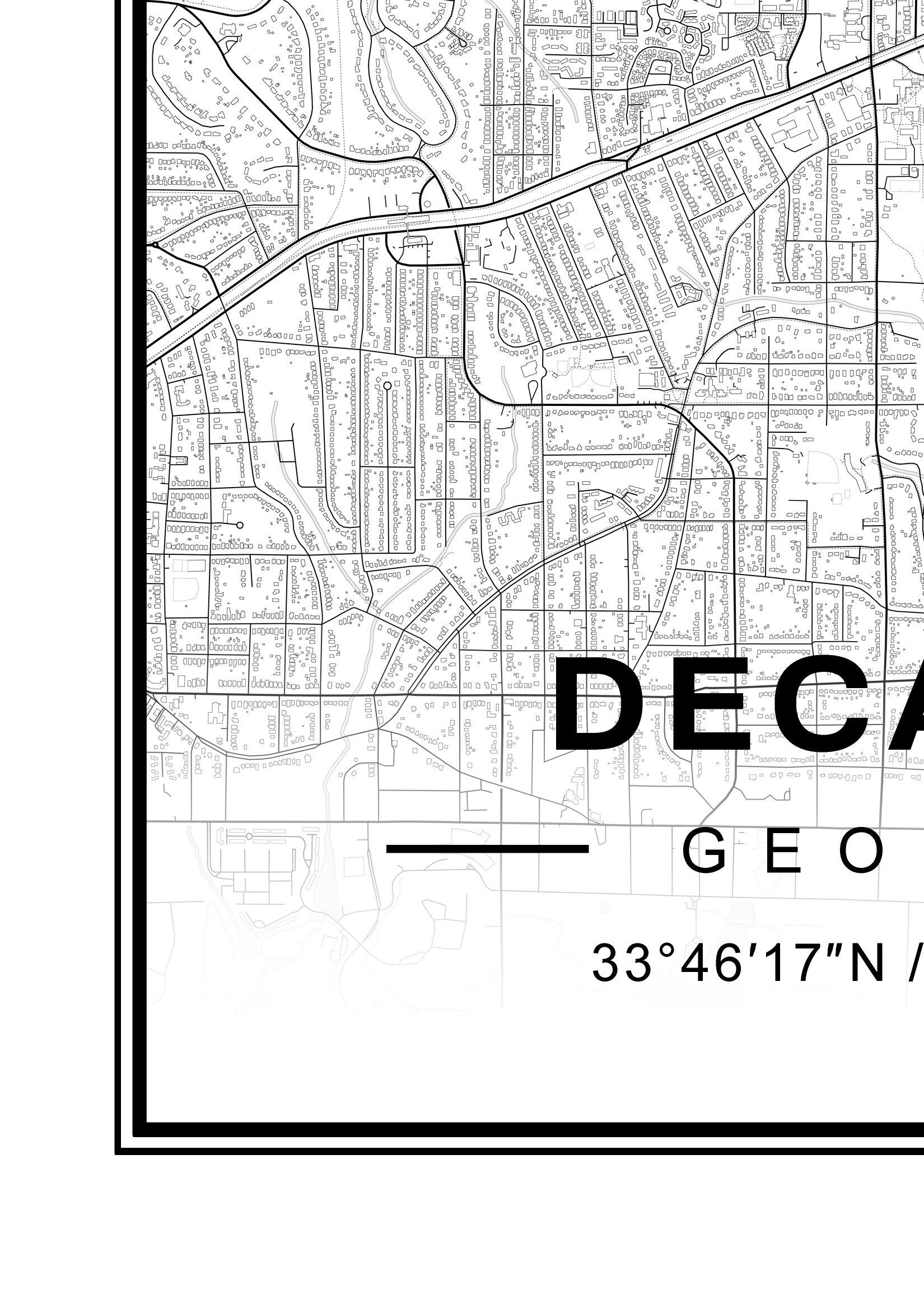 Decatur Georgia Map - Etsy