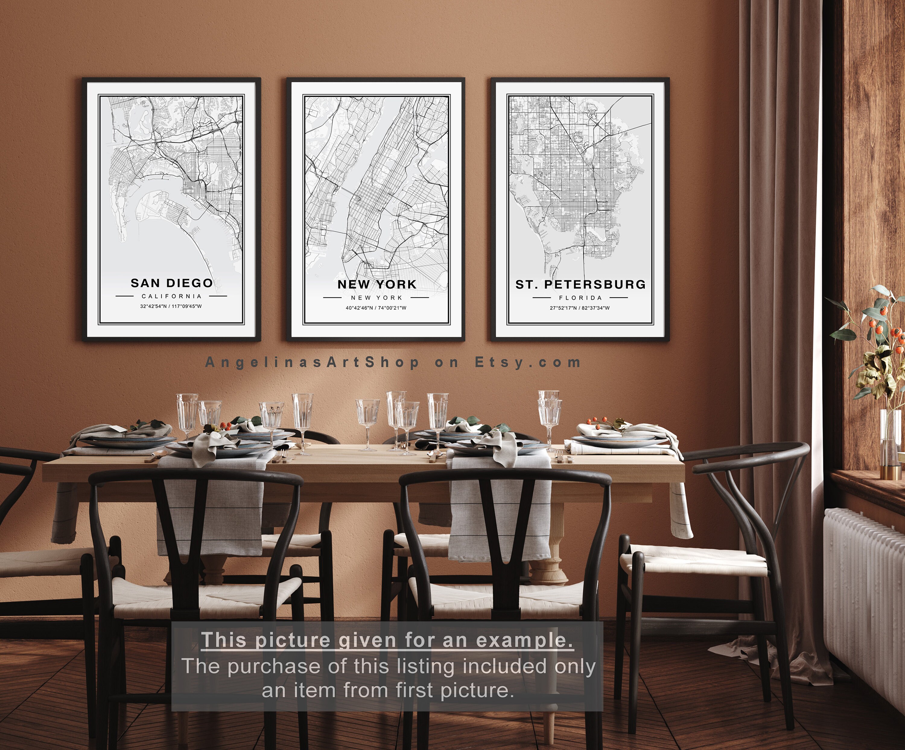 Antipolo City Map Art Print Poster - Philippines Travel Gift, City of ...