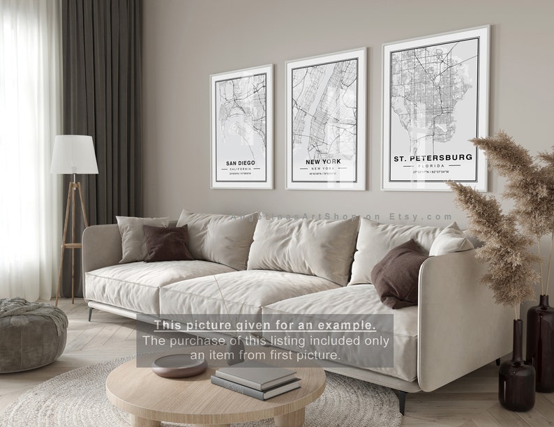 Tallahassee Florida Map Art Print Poster - Florida Travel Gift Keepsake ...
