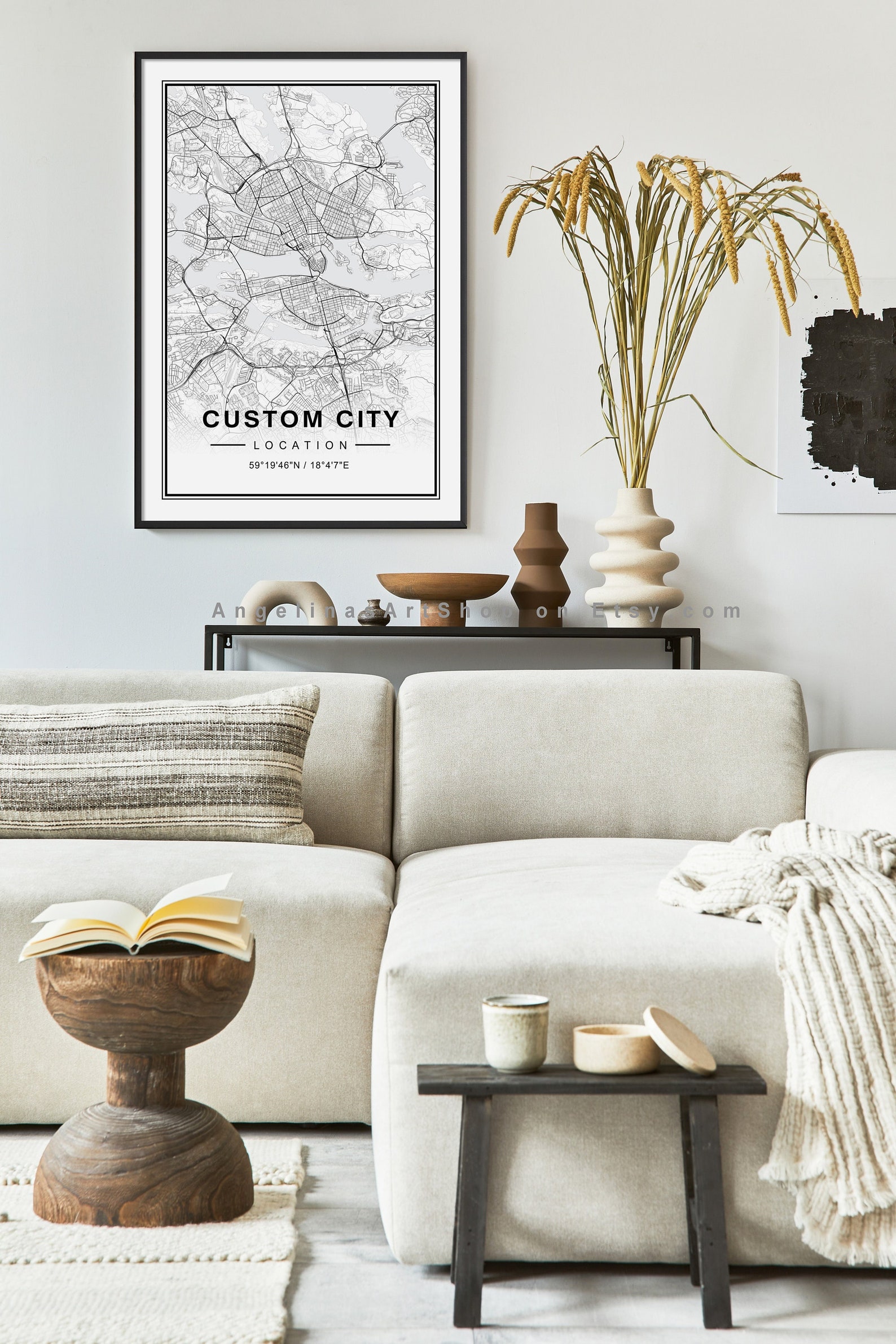 Custom Map Custom City Map Custom City Map Poster Map | Etsy