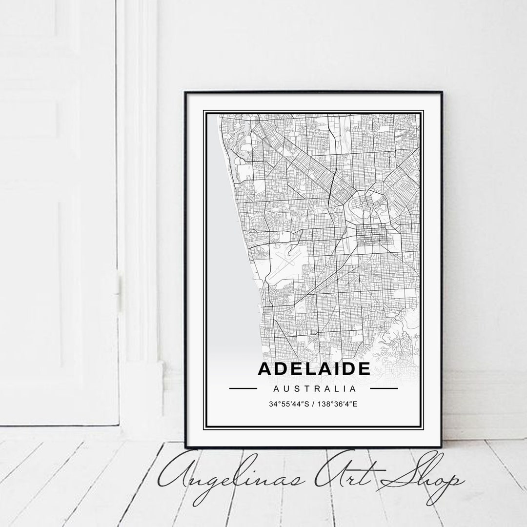 Adelaide Map - Etsy