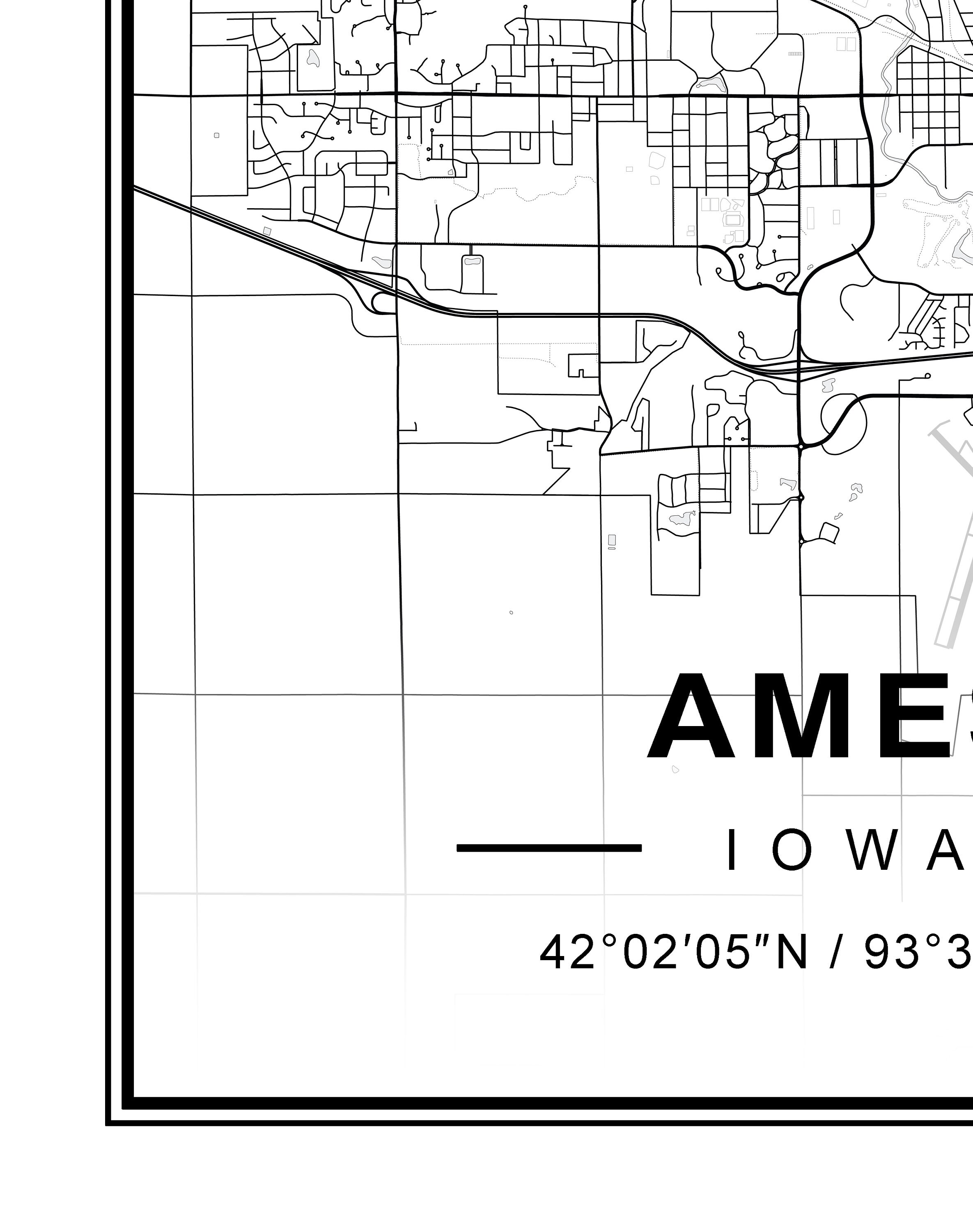 Ames Iowa Map