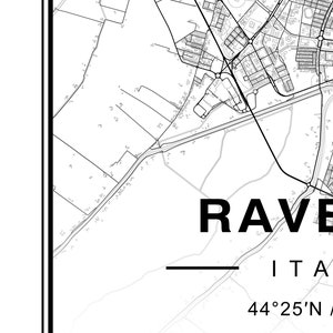 Ravenna Map Ravenna Italy Map Ravenna Italia Ravenna Italia - Etsy