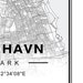 Copenhagen Map Kobenhavn Map - Etsy