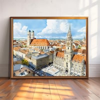 Munich Line Drawing, Munich City Skyline, Munich Art - Etsy
