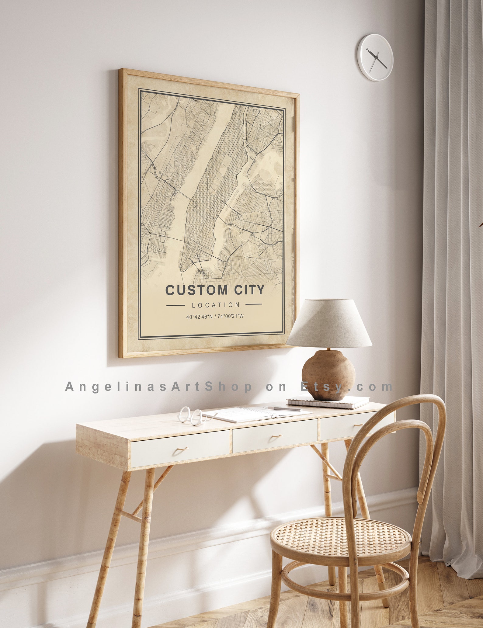 Vintage Custom Map Vintage City Map Vintage City Vintage - Etsy