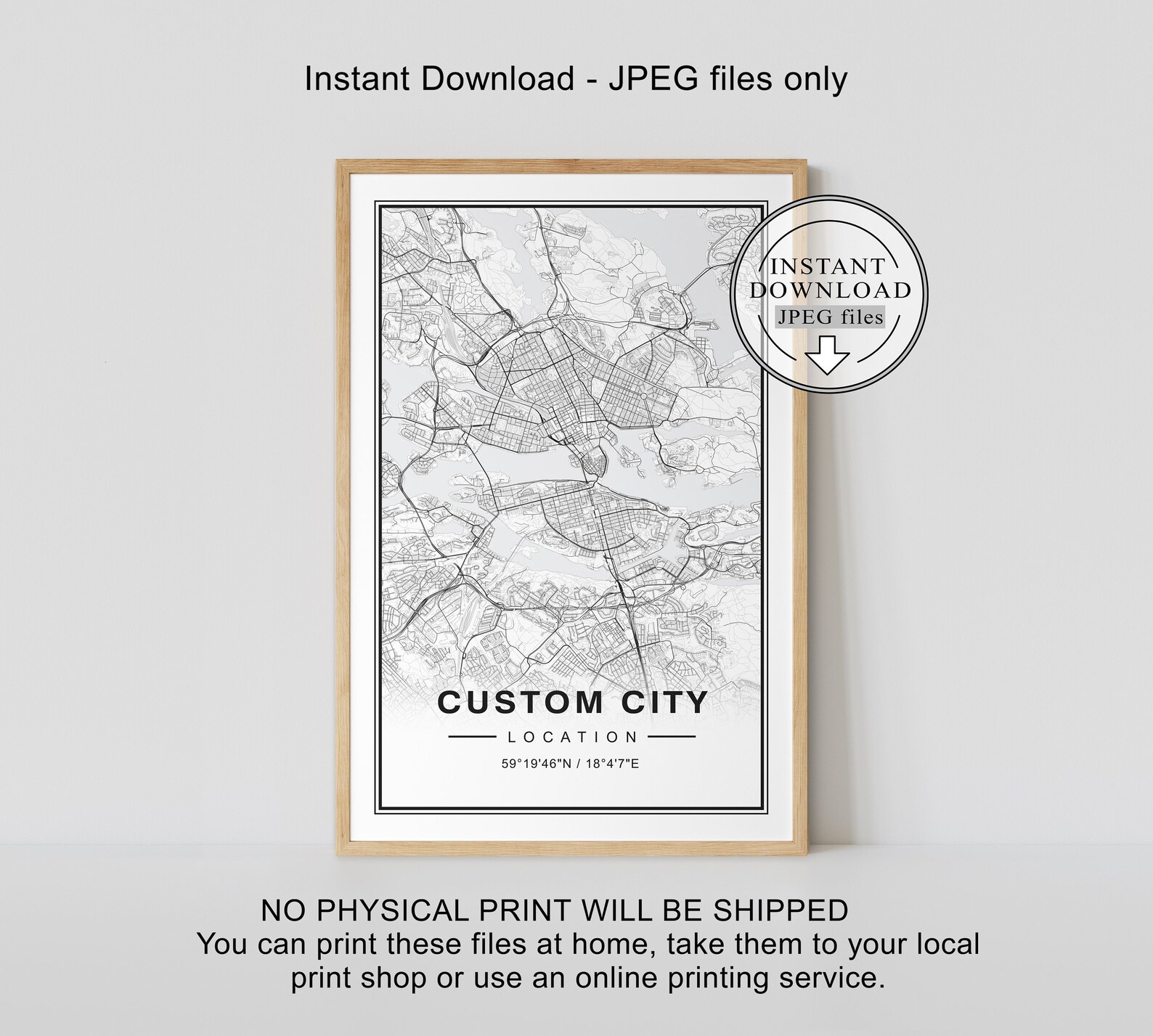 Custom Map Custom Map Print Custom Digital Map Digital Map - Etsy