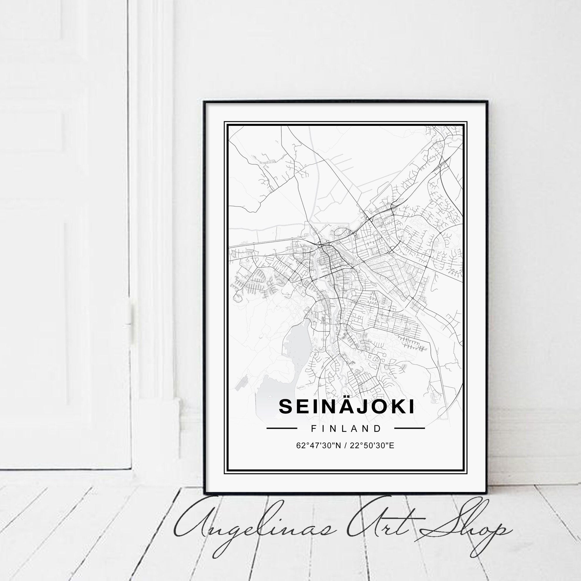 Seinäjoki Map Poster | Etsy