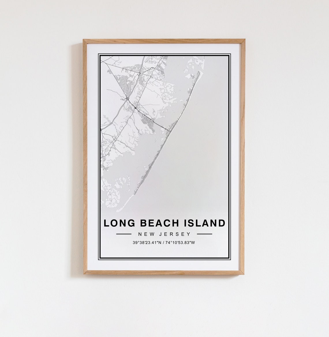 Long Beach Island Map - Etsy
