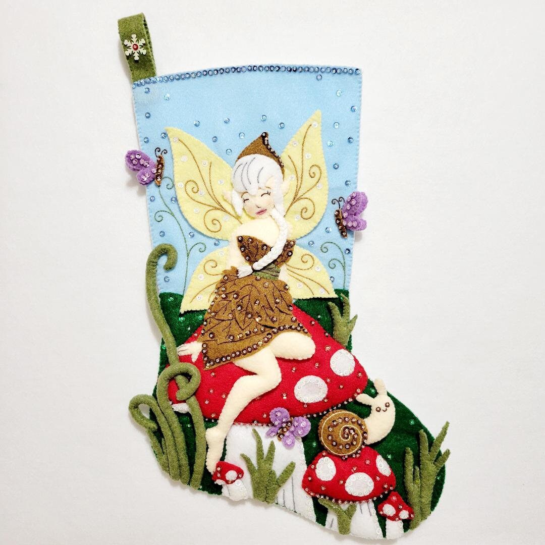 Bucilla Woodland Fairy Felt Stocking - Etsy