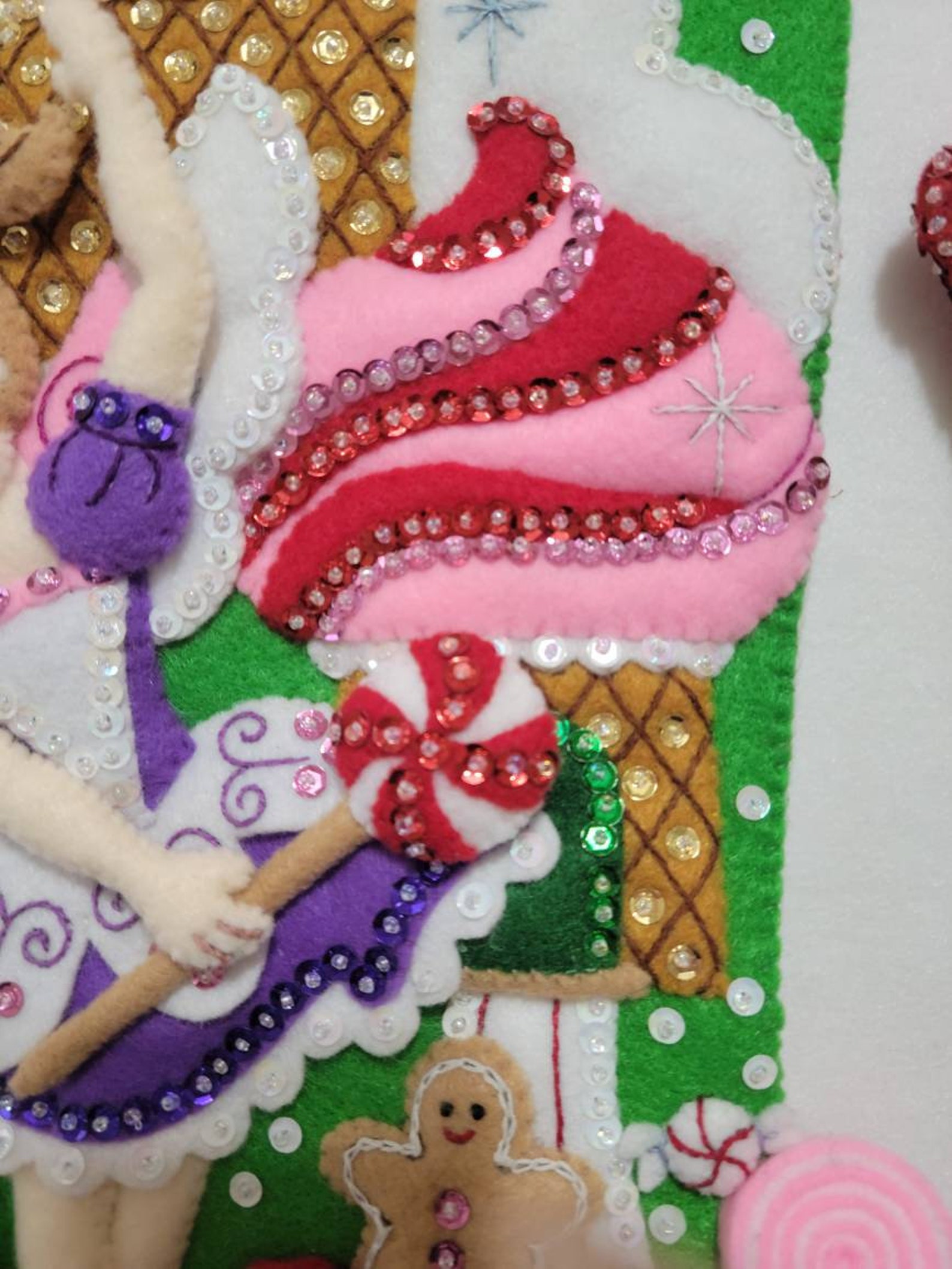 Handmade Bucilla Fairy Christmas Stocking, 18" Felt Stocking - Etsy