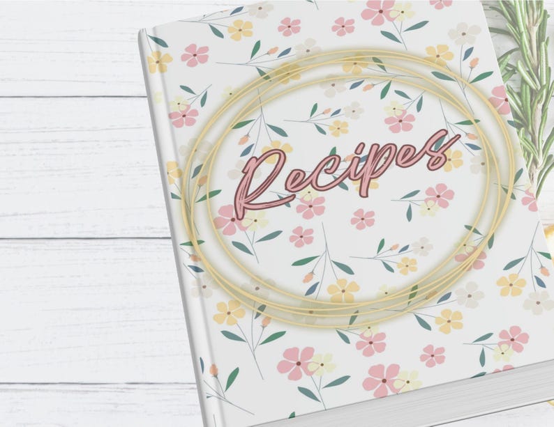 Editable Recipe Card Template, Recipe Category Binders, Printable 8.5 X ...