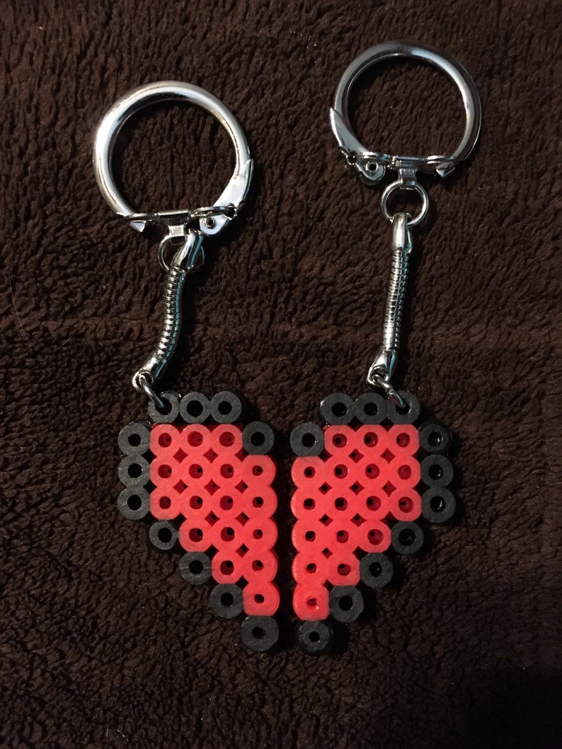 Heart Keychain Set - Etsy
