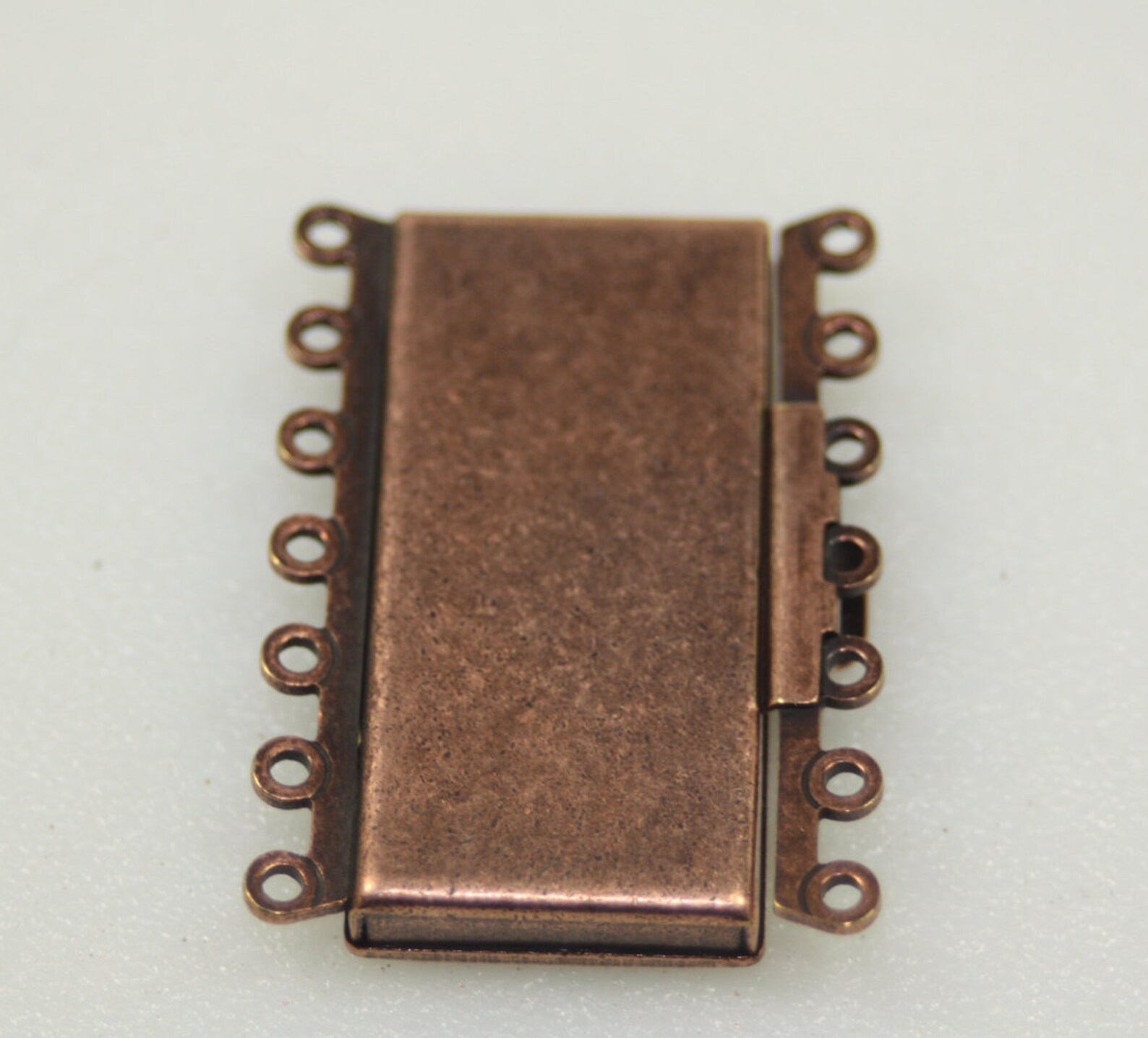 Box Clasp, 7 Strand, Antique Copper Finish, Vintage Style , 36x26mm - Etsy