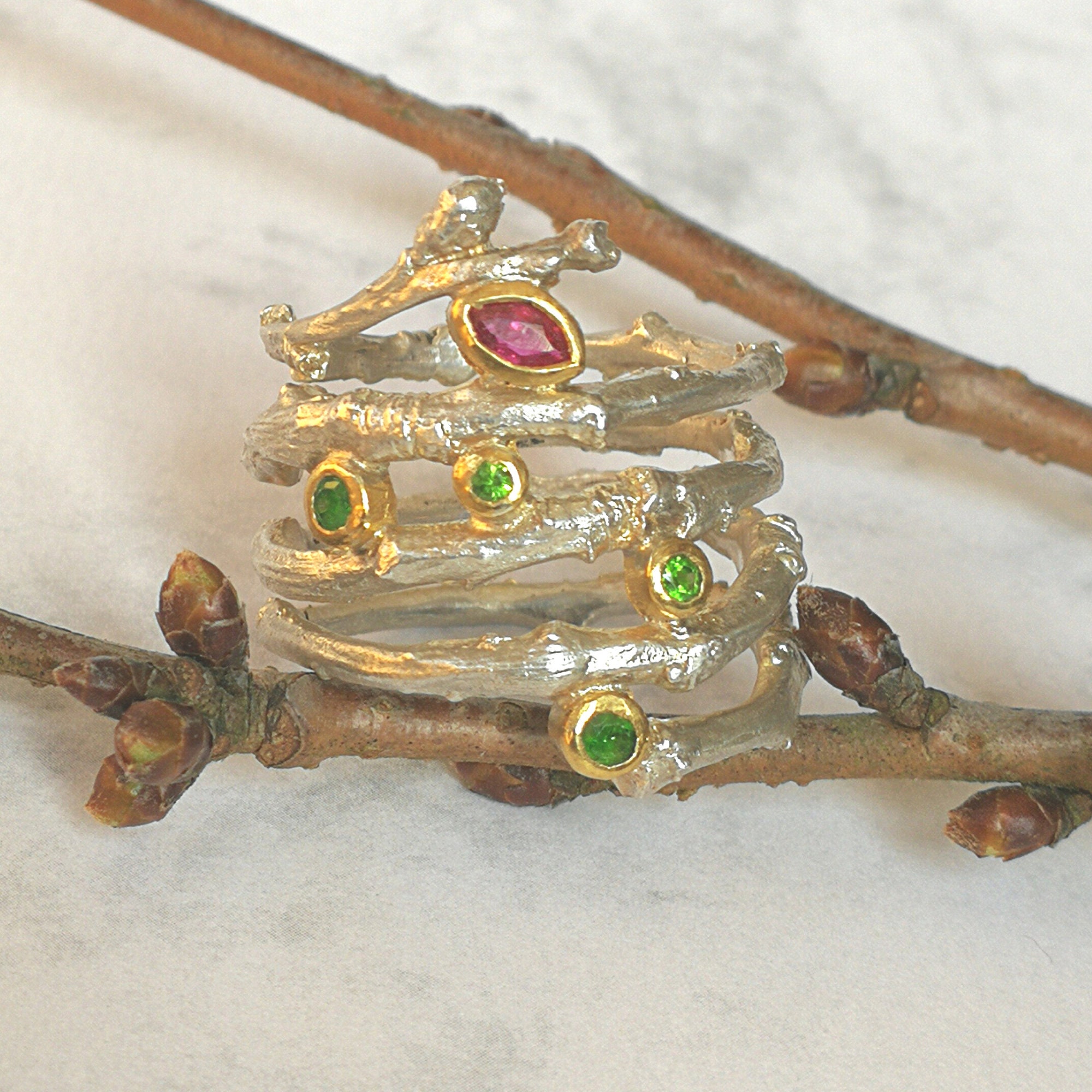 Cherry Branch Barbara Branch Colorful Stones - Etsy