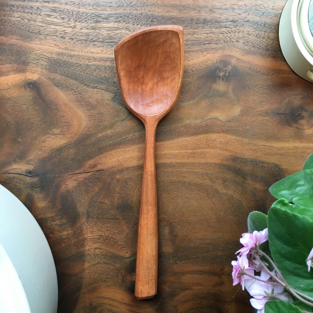 Cherry Wood Cooking Spoon - Etsy