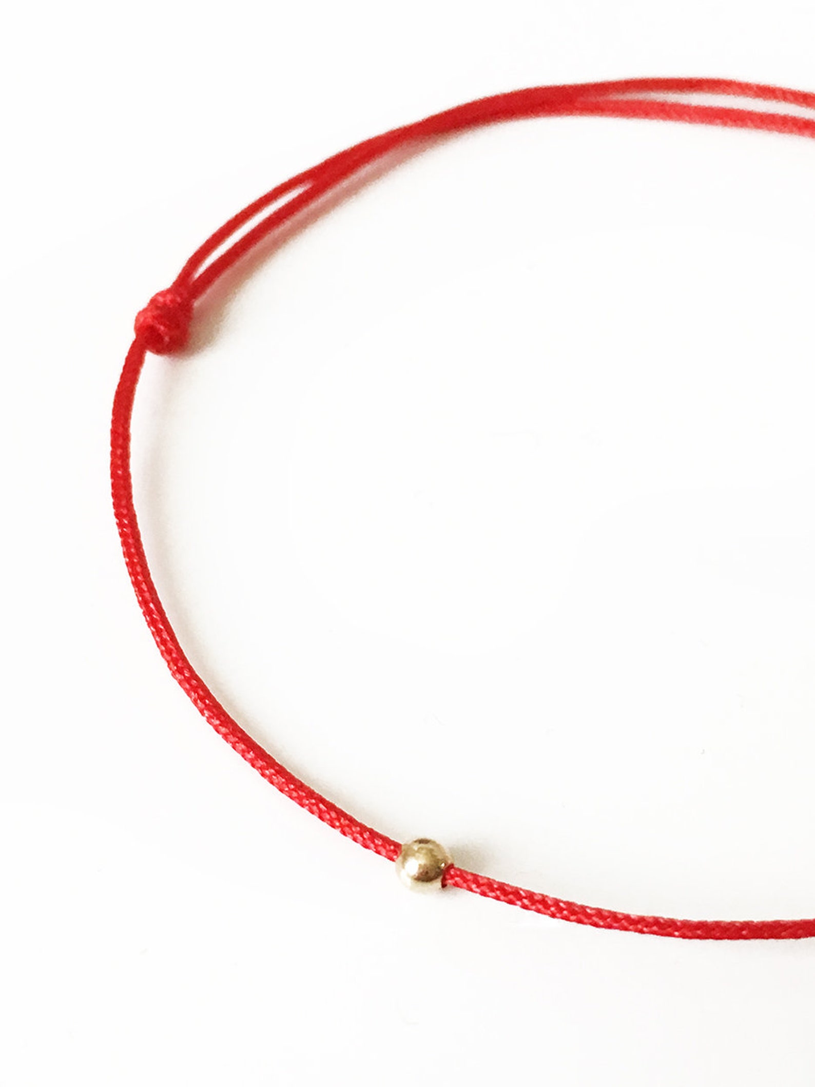 RED KABBALAH & a 14K Gold Filled Round Bead Bracelet - Etsy