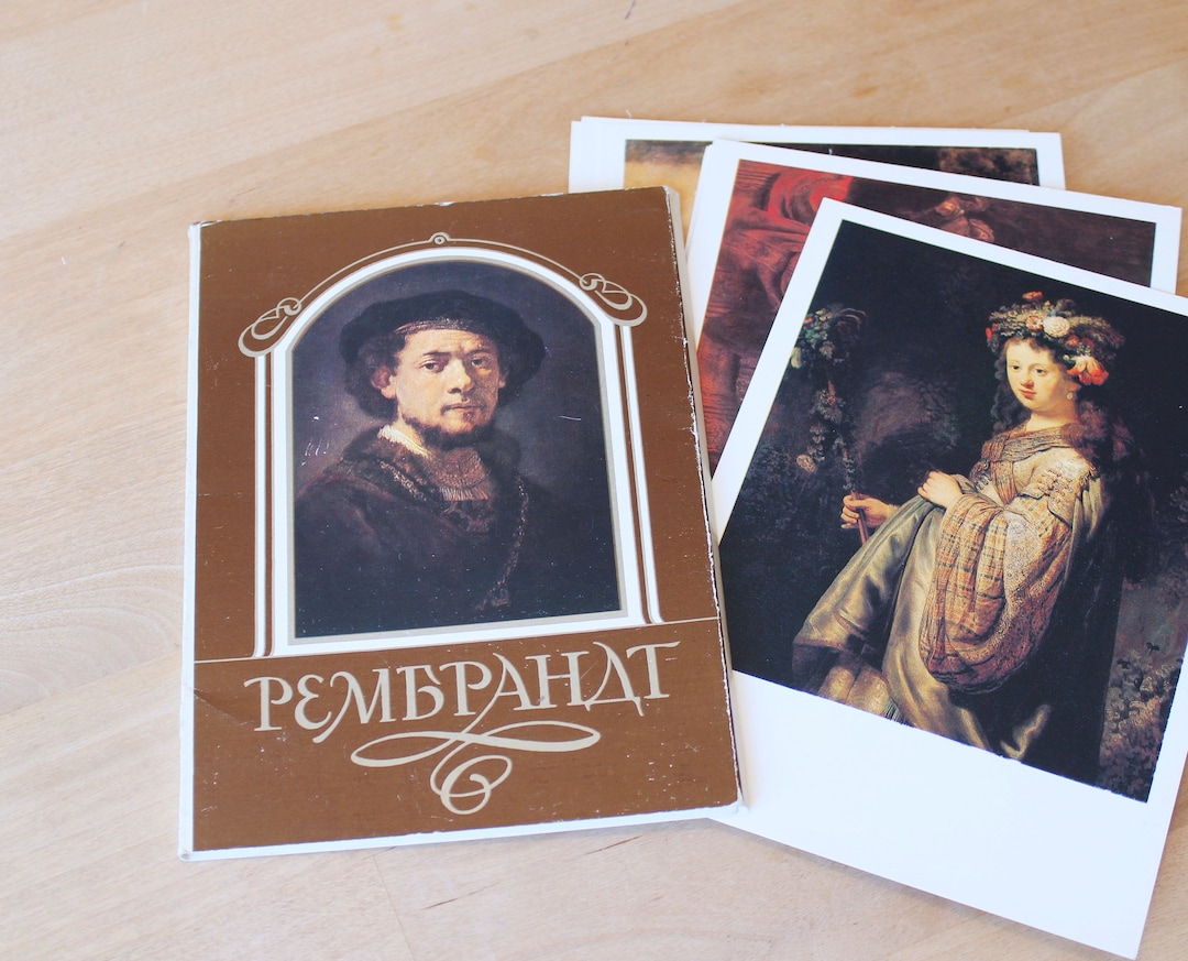 REMBRANDT, RUBENS_ ART CARDS Vintage/ Set of 17 Cards_ Rembrandt, Dutch ...