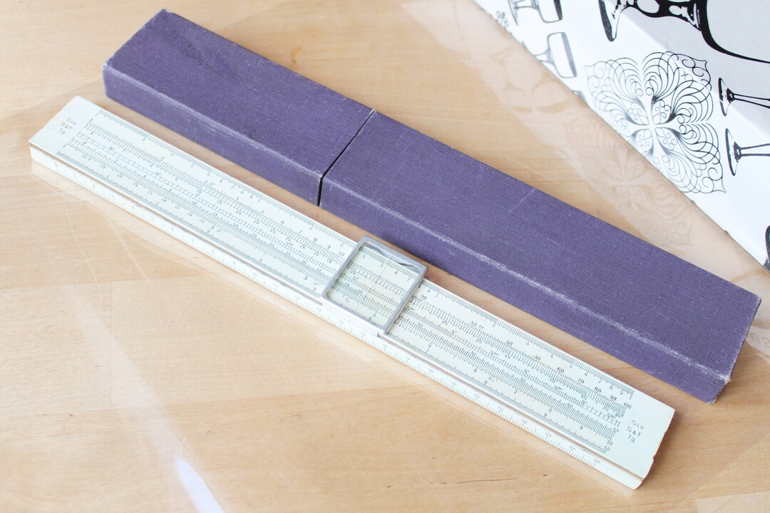 LOGARITHMIC RULER Vintage/ Slide Ruler in Box/ Russian Vintage ...