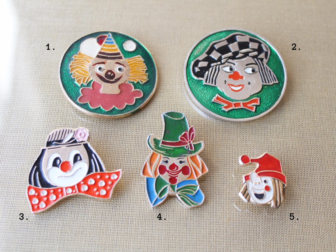 CIRCUS BADGE Vintage/ CLOWN_ Russian Circus Badges/ Russian Vintage ...