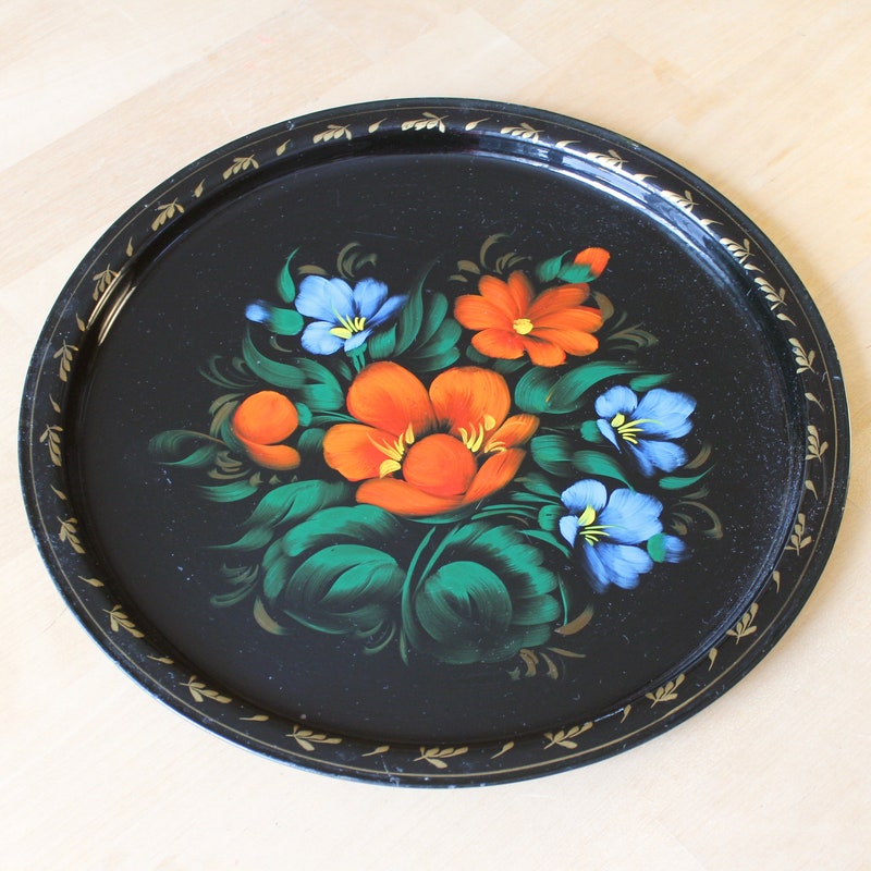 Russian Metal Tray - Etsy