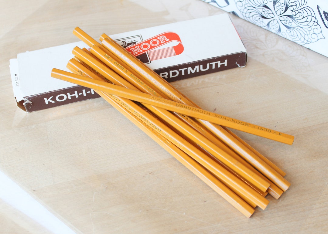 10 PENCILS KOOH-I-NOOR Vintage/ 10 Graphite Pencils Hardtmuth Koh-i ...