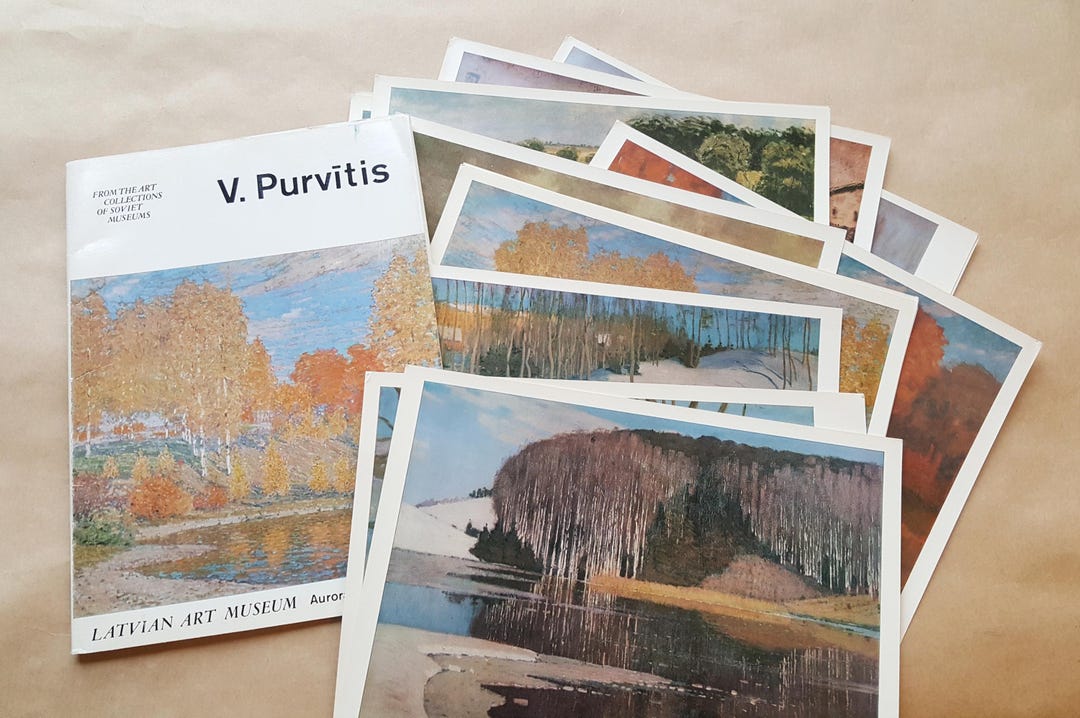PURVITIS_16 ART CARDS Vintage/ A5 Size Reproductions , Art Cards ...