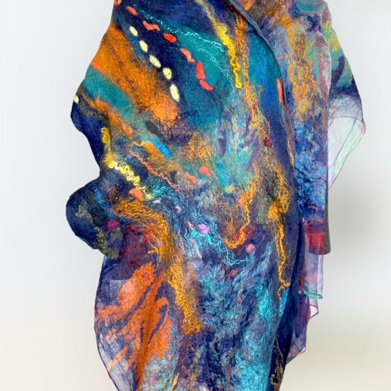 Turquoise Scarves - Etsy