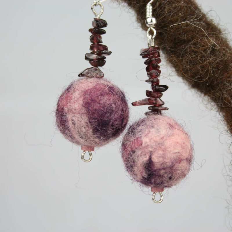 Wool Earrings - Etsy