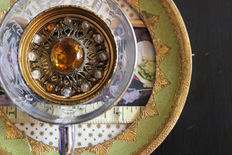 Assemblage Wall Art Found Object Teacup Vintage Collage - Etsy